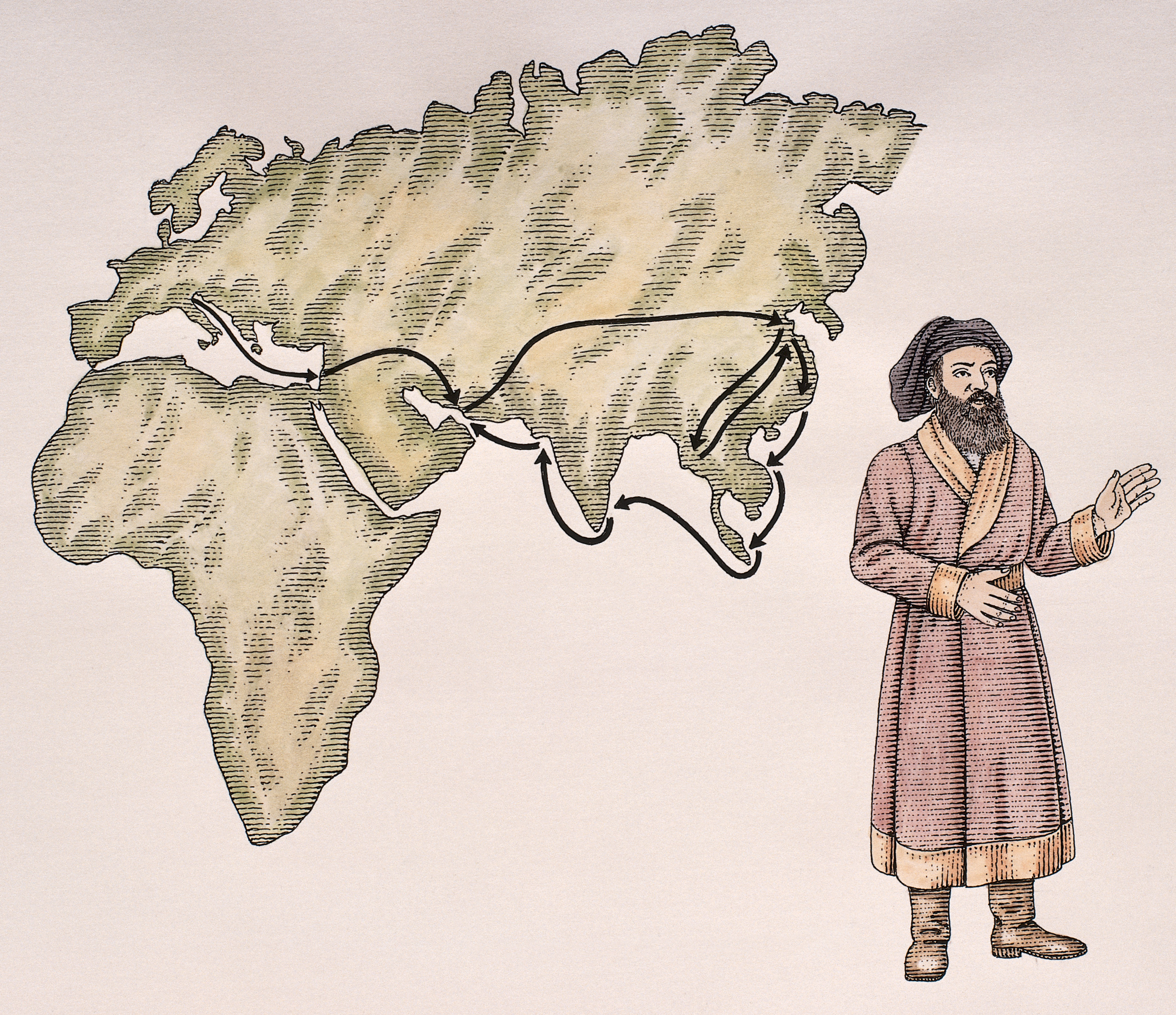 Silver And Silk Trade Routes