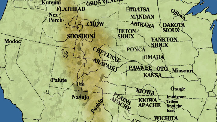 Great Plains Indians Map