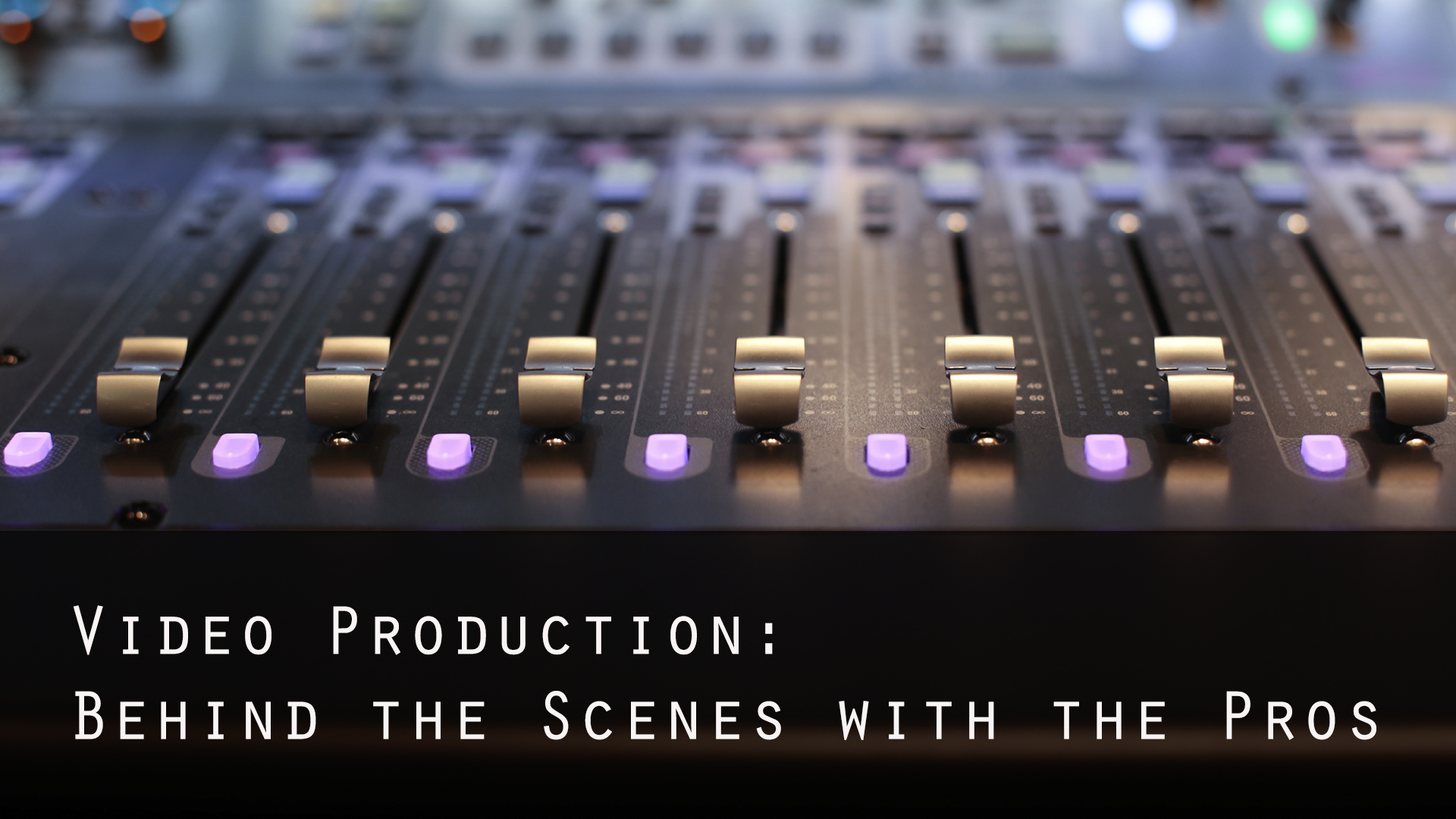 Audio Techniques | Video Production: Behind the Scenes with the Pros ...